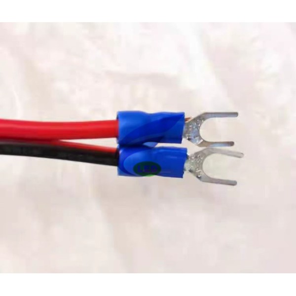 100 pcs 50cm 5V DC power cable red and black power cable with U shape ...